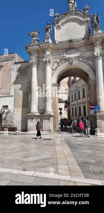 LECCE, ITALY - MAY 12, 2024: Amazing view of The Old town of Lecce ...