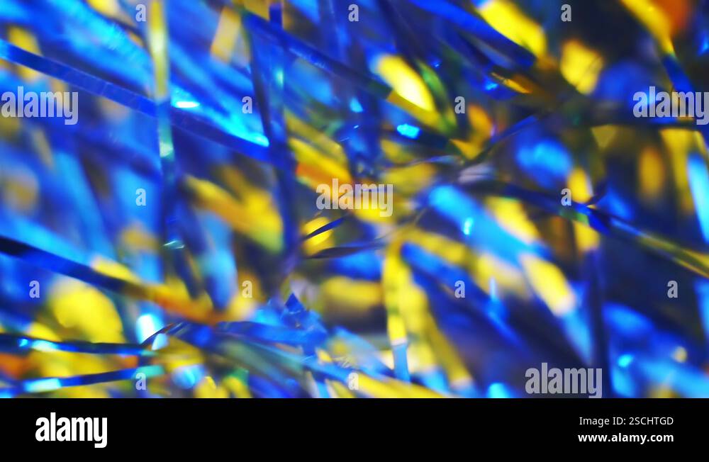 bright soft shiny tinsel closeup Stock Video Footage - Alamy