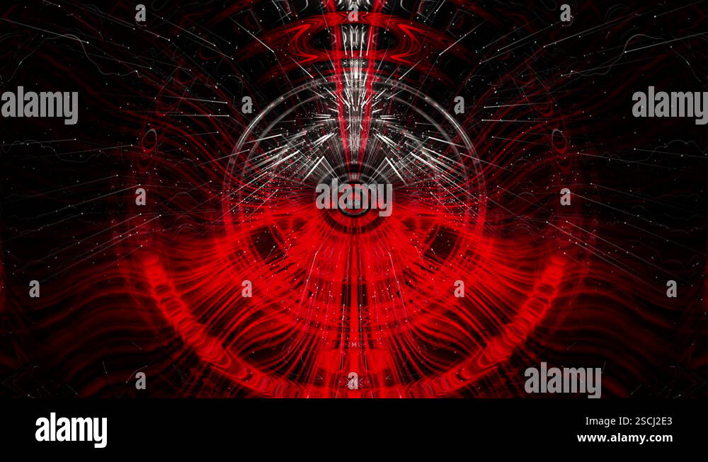 Bright Red Glowing dimensonal orb effect on motion background VJ Loop ...