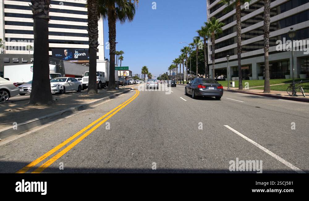 Santa Monica Blvd Eastbound 1 at Sepulveda Blvd Driving Plate ...