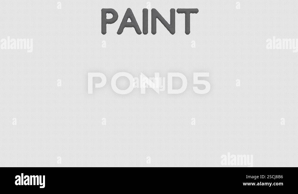 Animated grey paint dripping text paint - all caps Stock Video Footage ...