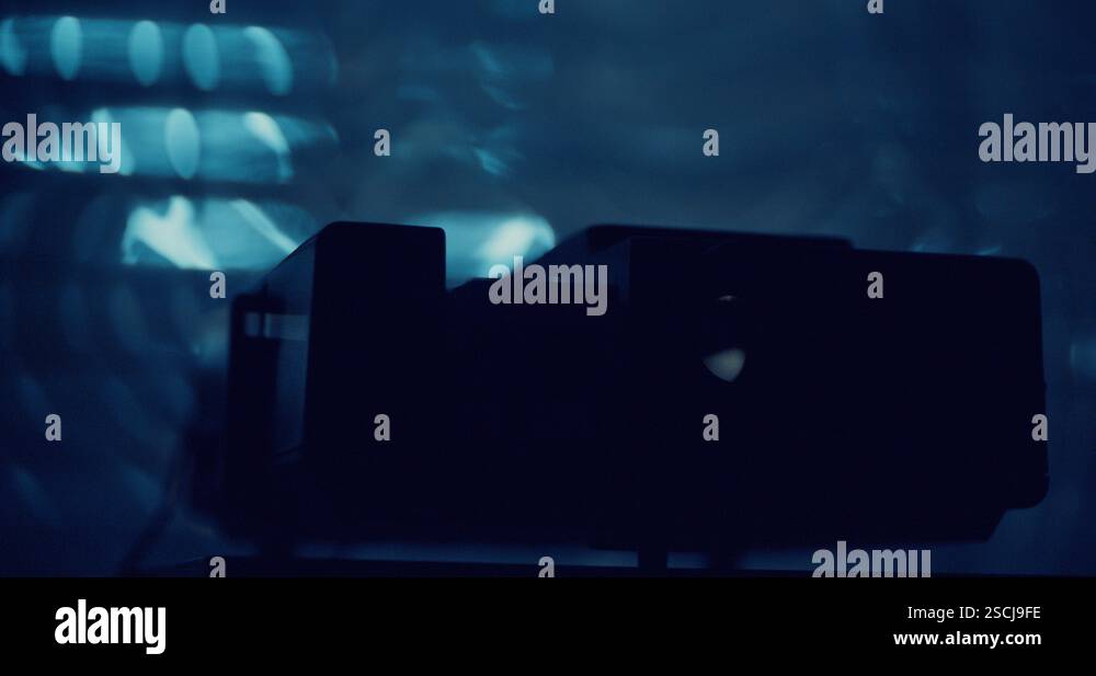 Close up of old photo slide projector Stock Video Footage - Alamy