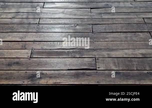 Impregnation of the terrace with oil paint. The color changes before ...