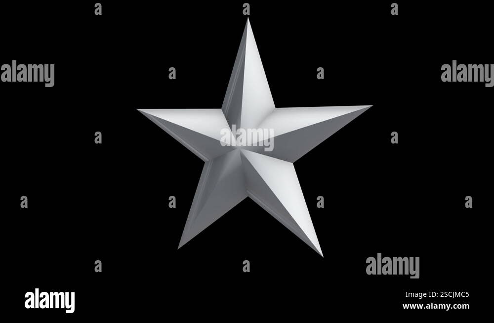 White 3d star rotate Stock Video Footage - Alamy