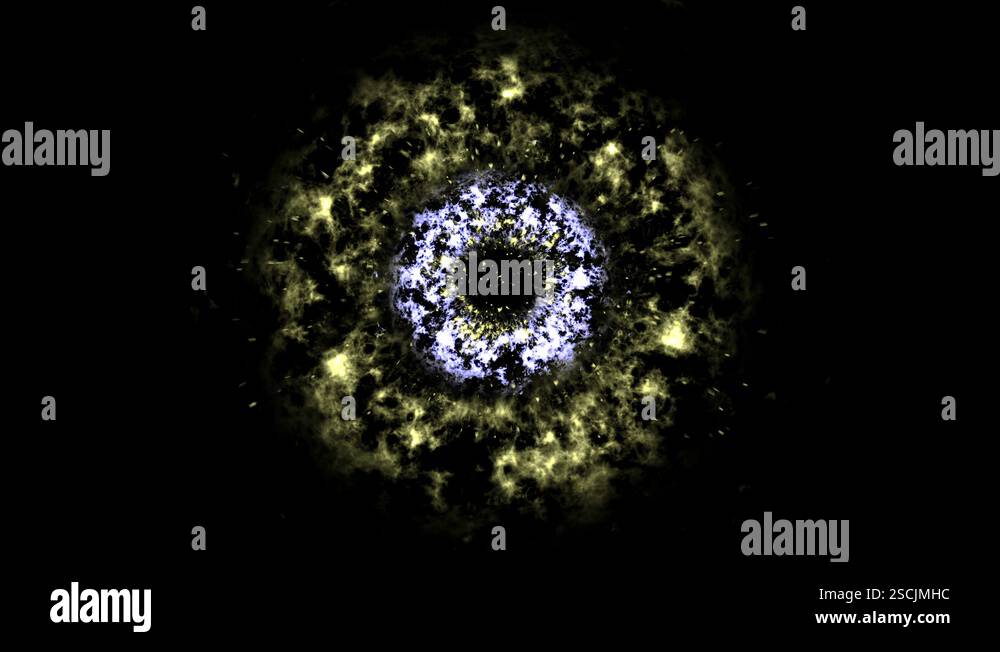 Shock wave animation explosion motion graphic background. Big bang ...