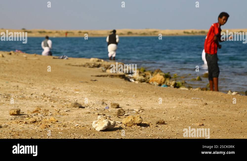 people fishing in the red sea Stock Video Footage - Alamy