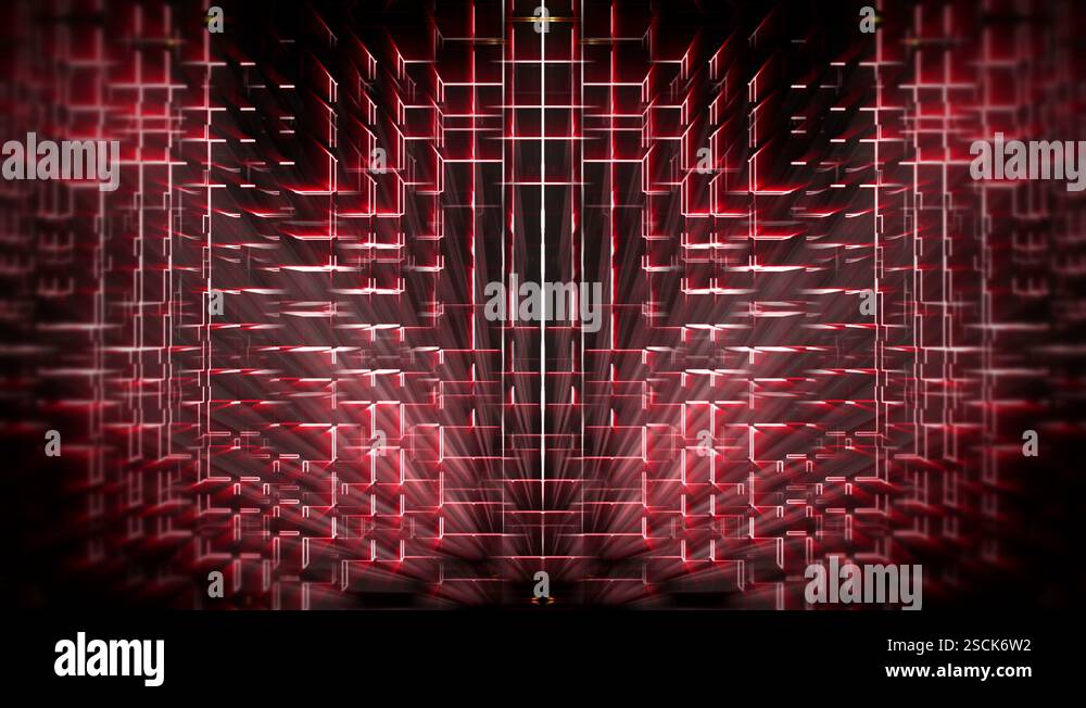 Red Pattern Screen Stage Dj Video Vj Loop Motion Backgrounds Video ...