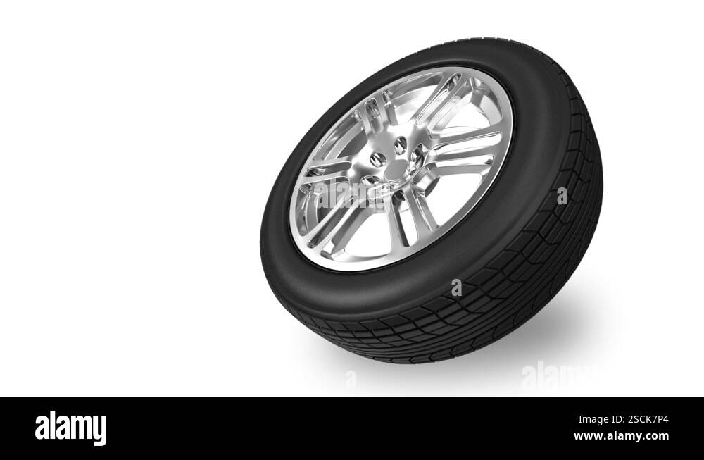 4K Loop Animation of Car Wheel on different backgrounds and Green ...