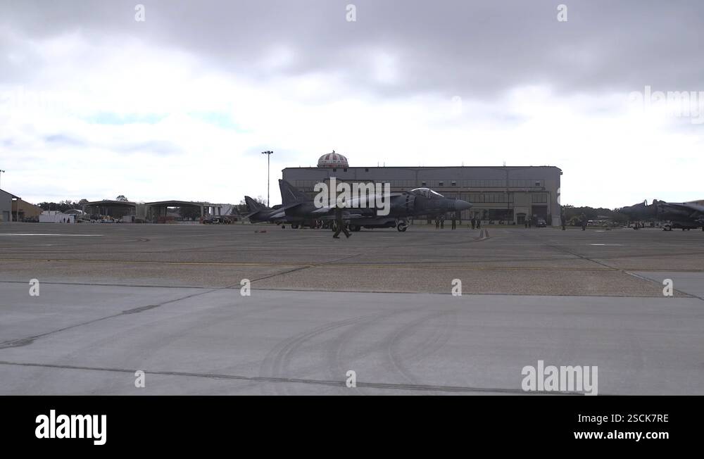 Harrier AV-8B taxiing Naval Air Station Joint Air Base New Orleans ...