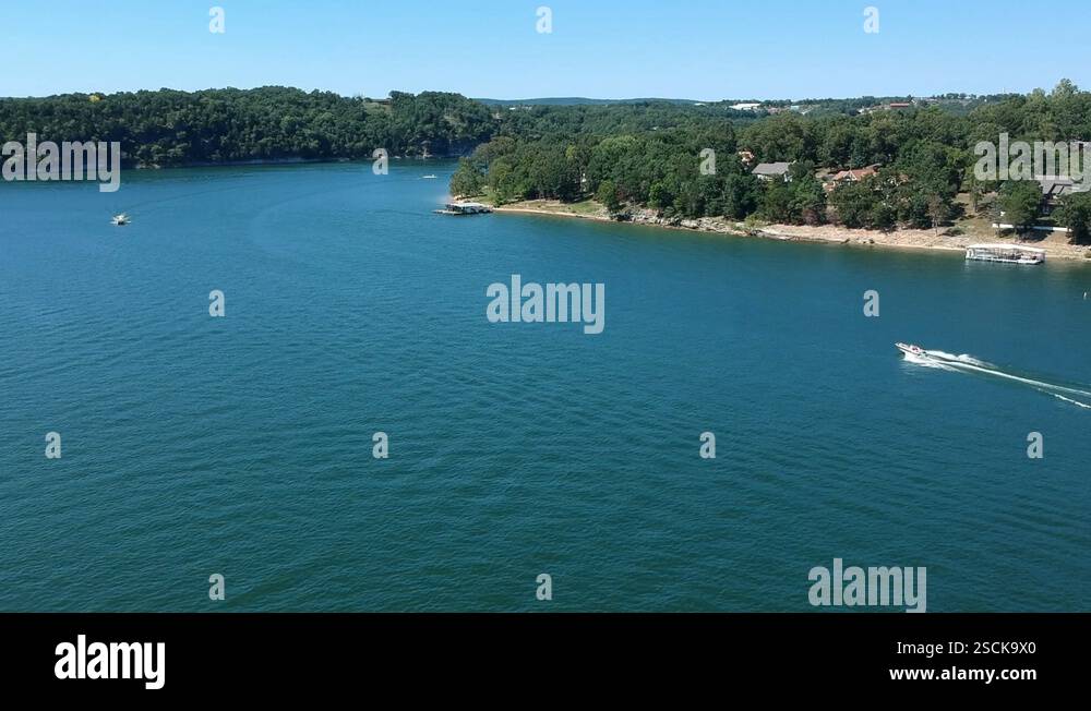 Drone footage over Lake Stock Video Footage - Alamy