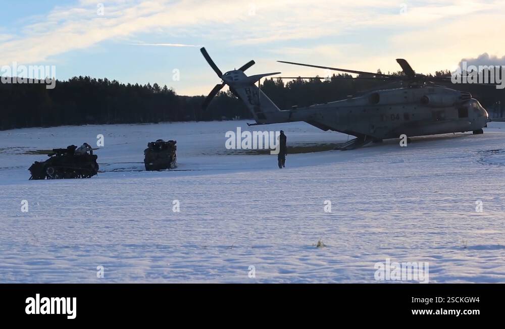 Military tasks at frozen field Stock Video Footage - Alamy