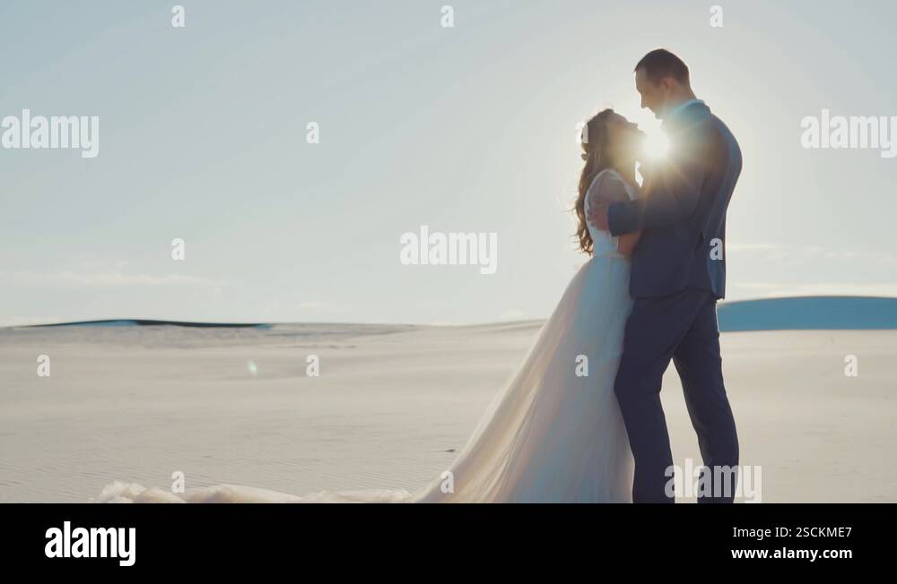 delightful crazy romantic video of a couple in love, the bride and ...