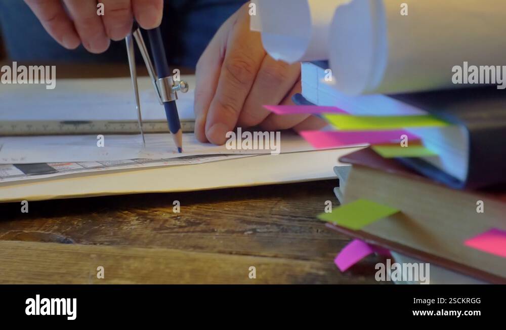paperwork.working with documents at the table.close-up Stock Video ...