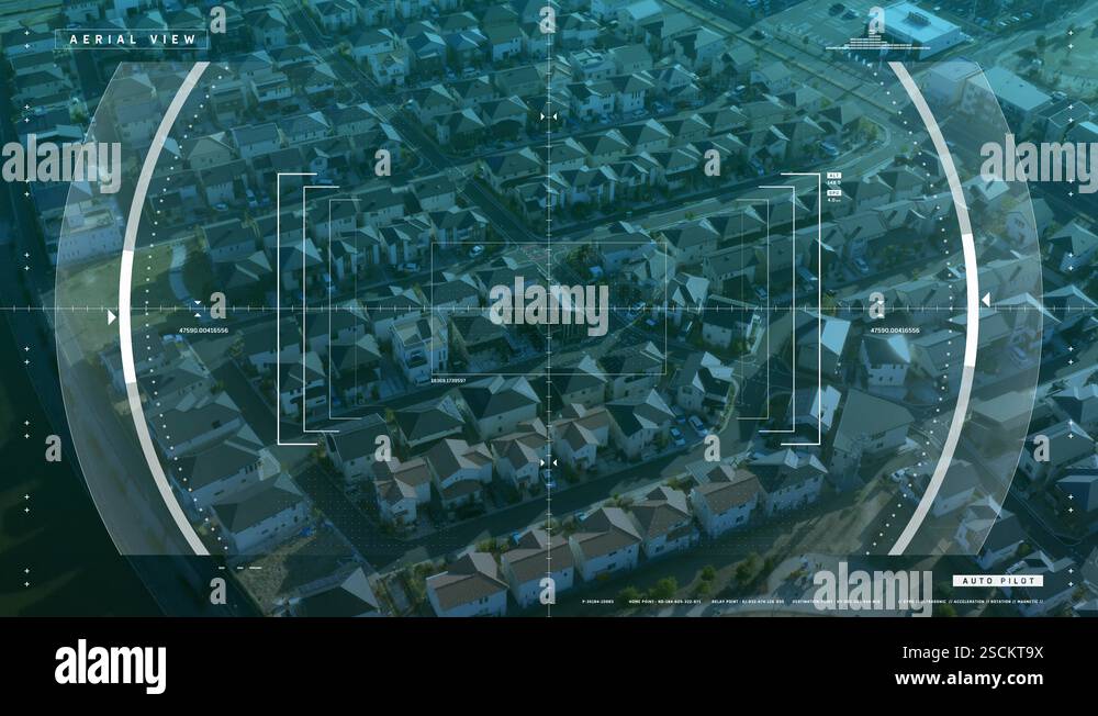 Screen of a drone controller. Head up display (HUD) of a vehicle ...