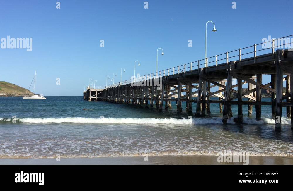 Coffs Harbour Jetty New South Wales Australia Stock Video Footage - Alamy