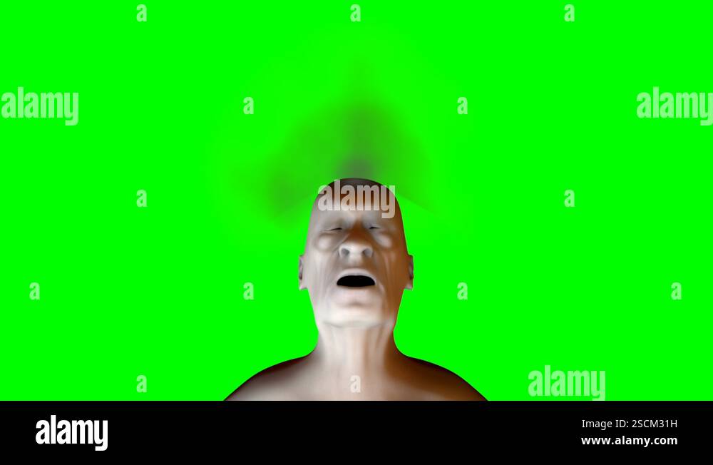 Animation of the soul leaving a dead body upon death on green screen ...