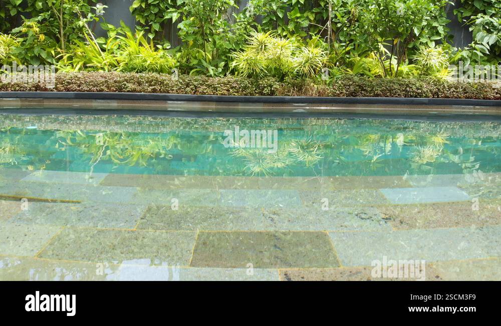 Private swimming pool background Stock Video Footage - Alamy
