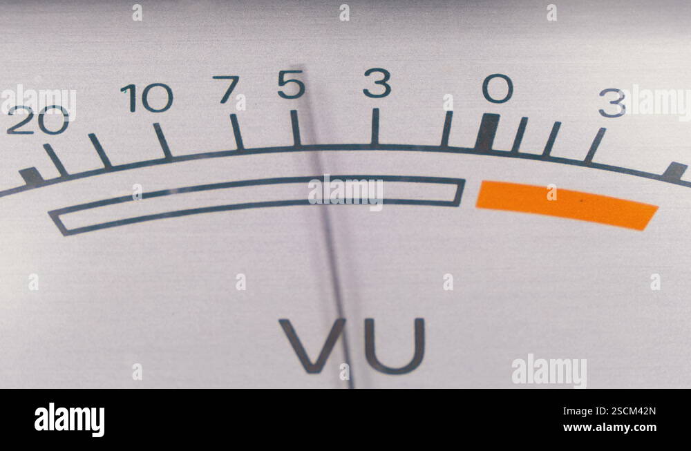 Analog Signal Indicator with Arrow. Meter of the audio signal in ...