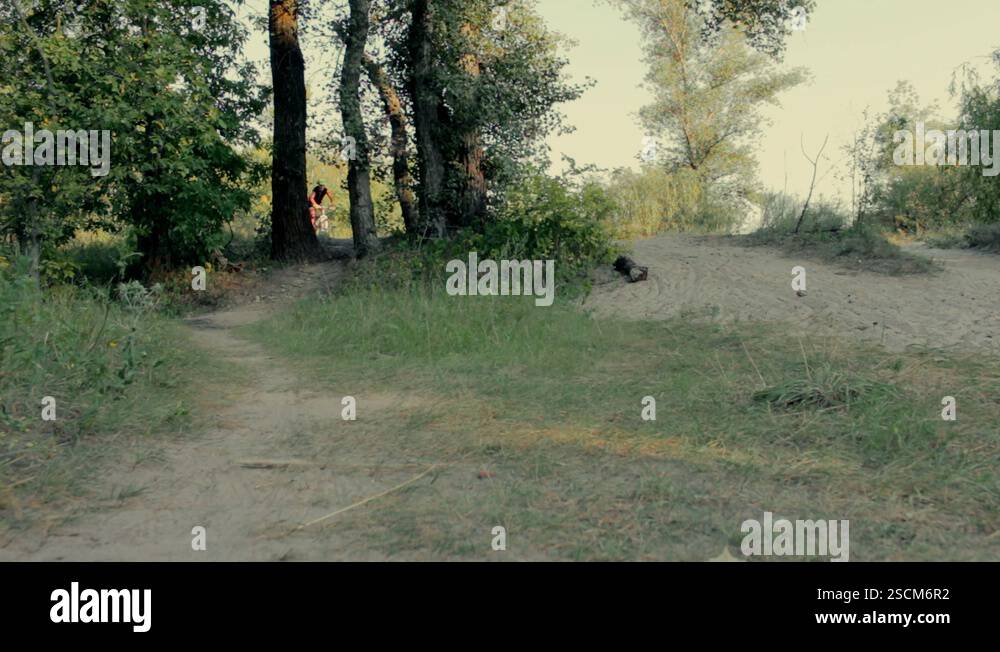 Man Professional Cyclist Cycling On Mountain Bike.Man On Mtb Bike ...