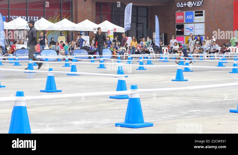 Little racers with bike balance at The 1th Turnpro Cup Balance bike racing 2019 Stock Video ...