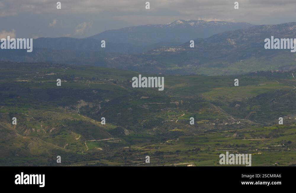 The Troodos mountain. Paphos forest, Cyprus, looking towards Mount ...