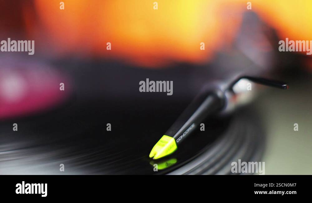turntables needle dj record player Stock Video Footage - Alamy