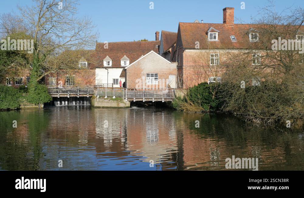 Flatford Mill and River Stour - Dedham Vale and Stour Valley Stock ...