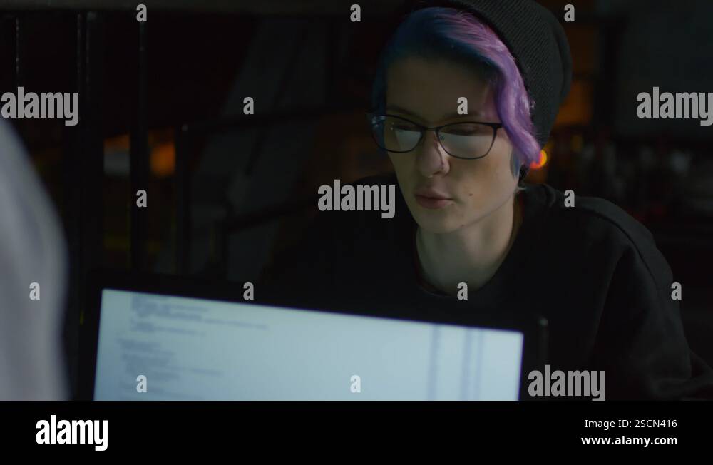 Two Hipsters Programming Together Stock Video Footage - Alamy