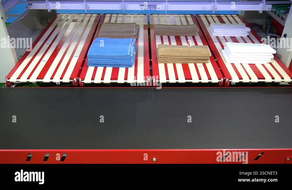 Ironing Of Linen In A Laundry Stock Video Footage - Alamy