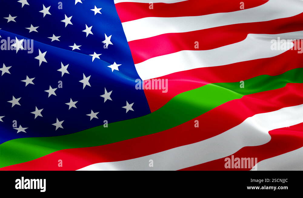Emergency Patrol responder waving flag. 3d Anley Fly Breeze Green Line ...