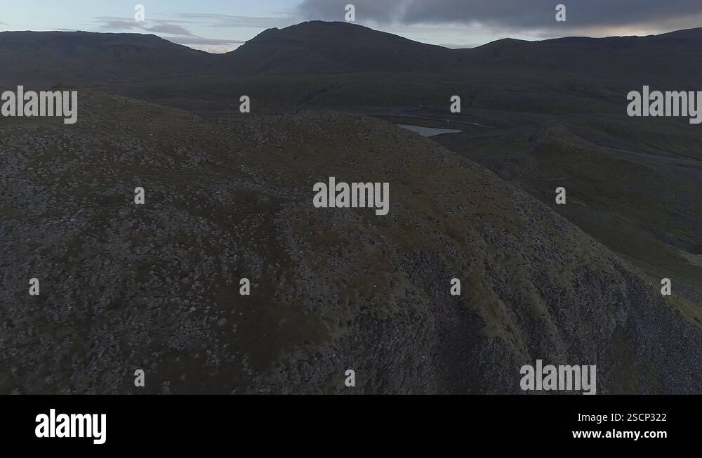 Snæfellsnes Peninsula - Alpine Lake - Sunset Stock Video Footage - Alamy