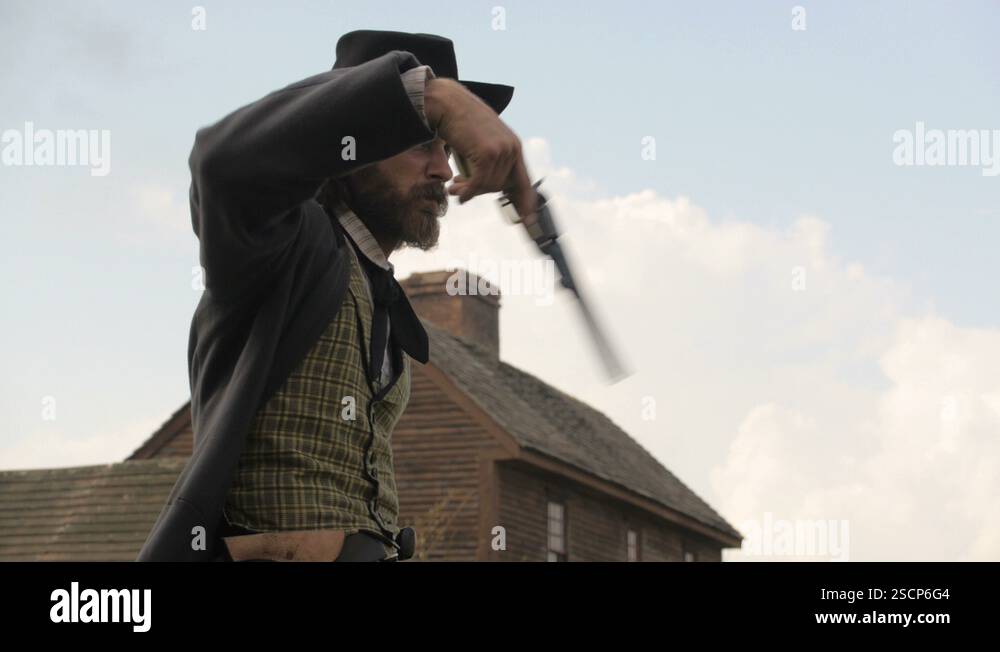 Recreation - Classic Old West quickdraw and shootout - Cowboy and ...