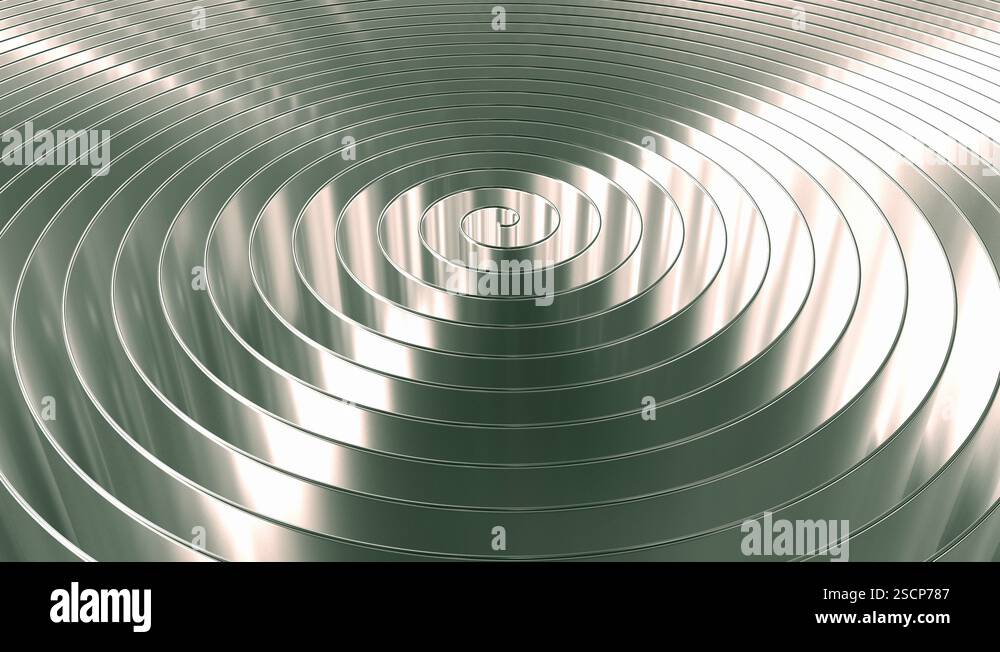 Rotating shiny coil. Loopable motion background Stock Video Footage - Alamy