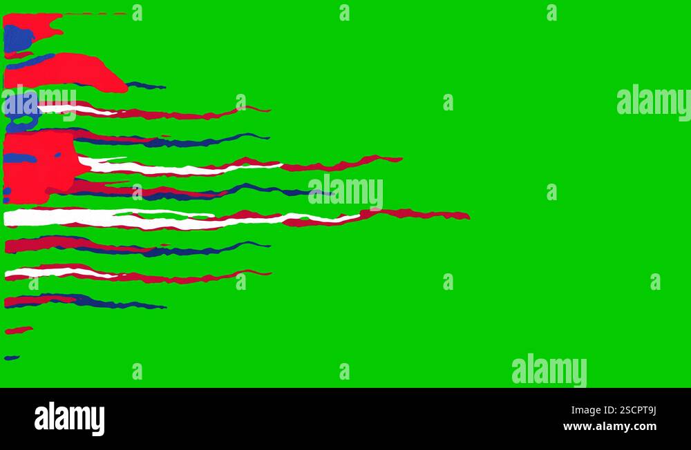 American flag 2D animation on key-able green screen Stock Video Footage ...