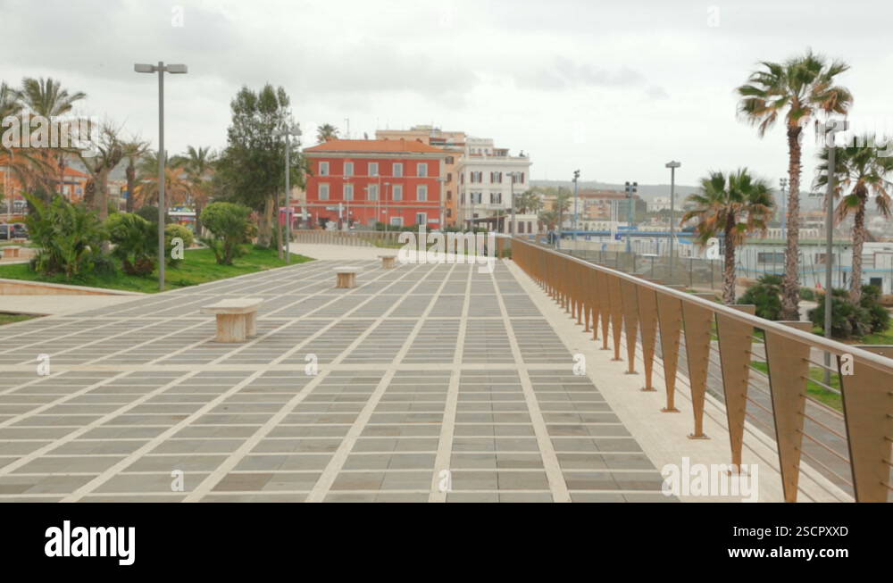 Walking along the sidewalk, Italy Stock Video Footage - Alamy