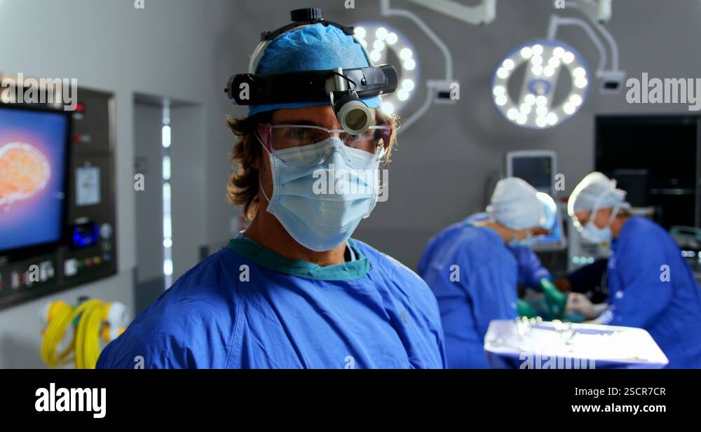 Female surgeon standing at hospital 4k Stock Video Footage - Alamy