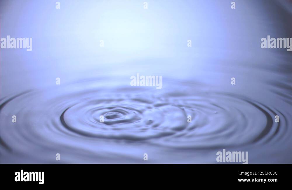 Two water drops falling in super slow motion Stock Video Footage - Alamy