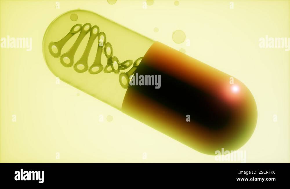 micro capsule with DNA illustration Stock Video Footage - Alamy