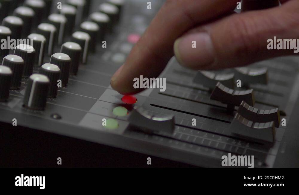 Professional multitrack sound recording. Setting the tracks Stock Video ...