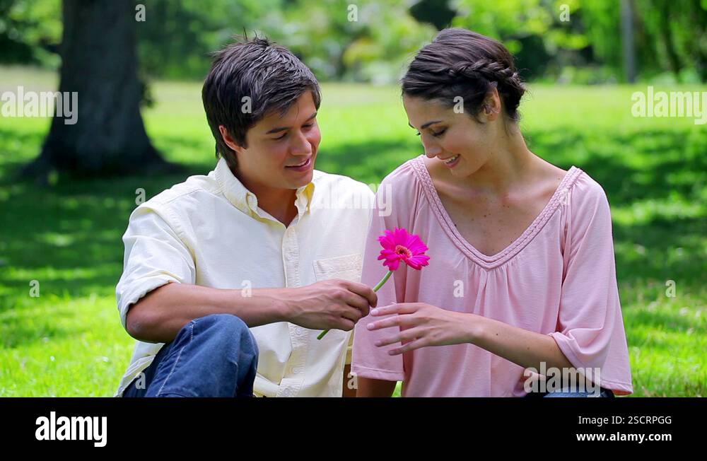Smiling man giving flower Stock Videos & Footage - HD and 4K Video ...