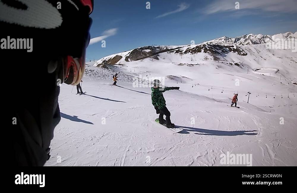Skier view Stock Video Footage - Alamy