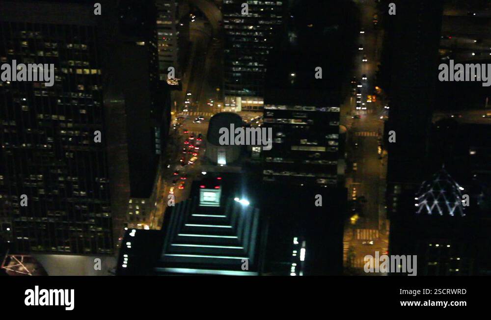 Close Up Aerial View of Major City Stock Video Footage - Alamy