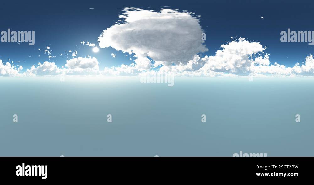 VR 360 degree Panoramic Sky and Clouds. ready for use in 3D environment ...