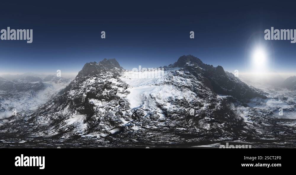 aerial vr 360 panorama of mountains. made with the one 360 degree lense ...