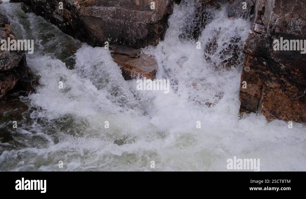 Close up of water stream with white and transparent bubbles Stock Video ...