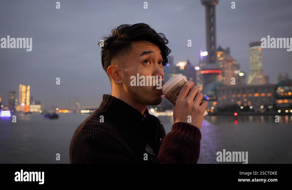 Chinese man in Shanghai China Stock Video Footage - Alamy