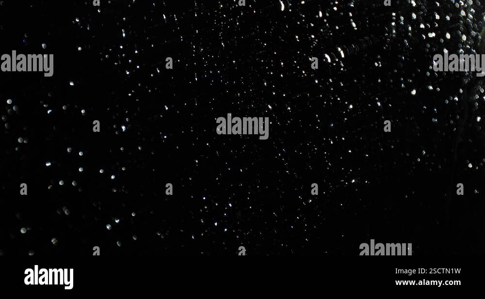 raindrops on the glass drain and drip at night Stock Video Footage - Alamy