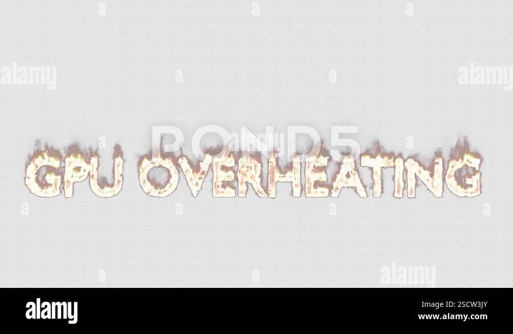 Animated burning text GPU overheating - all caps Stock Video Footage ...