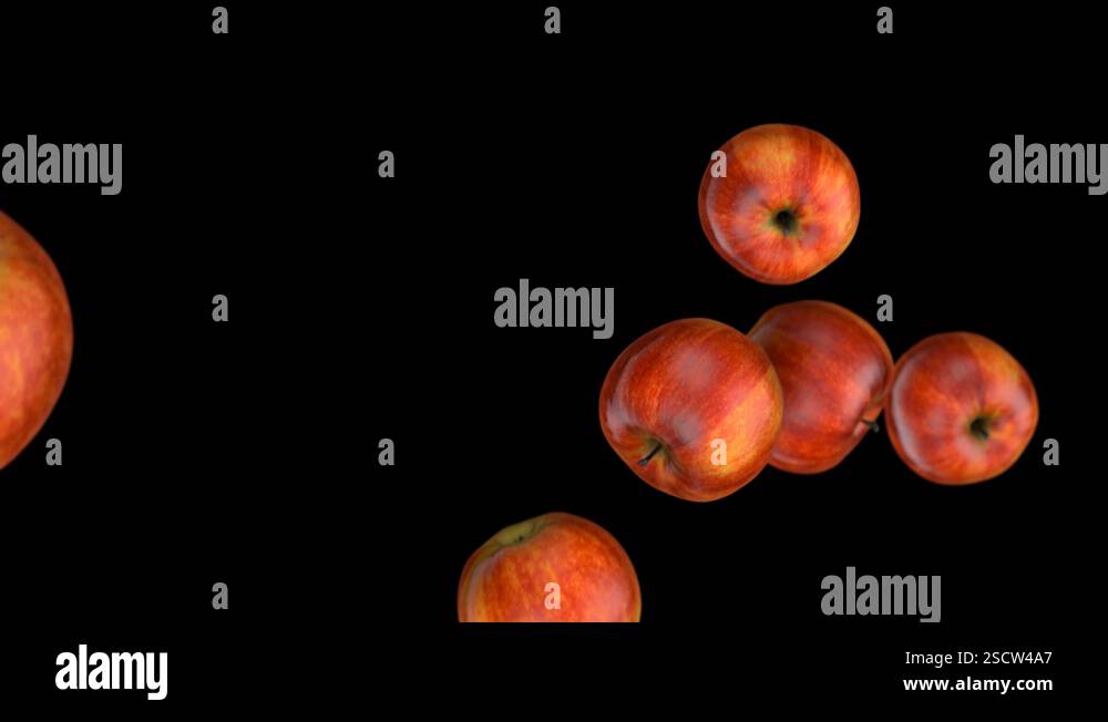 Formation of DNA. DNA strands are assembled from red apples. 4K Stock ...