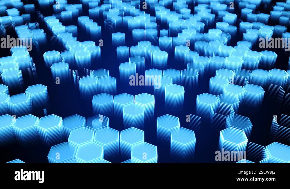 Hexagonal abstract pattern background animation Stock Video Footage - Alamy